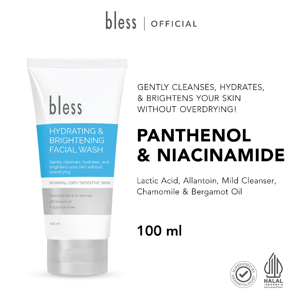 Jual Bless Hydrating & Brightening Facial Wash 100ml | Gently Cleanses ...
