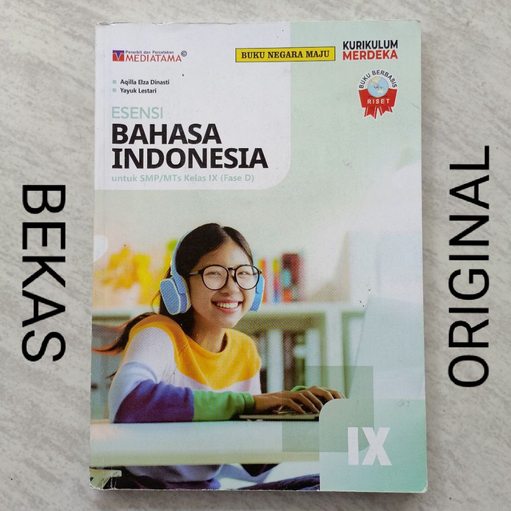 Jual Buku Esensi Bahasa Indonesia Kelas 9 IX 3 III SMP MTS Penerbit ...