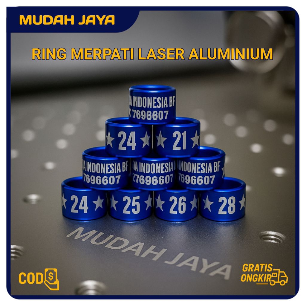 Jual Ring Merpati Aluminium Laser Custom Nama Request Nama – Ukir Nama ...