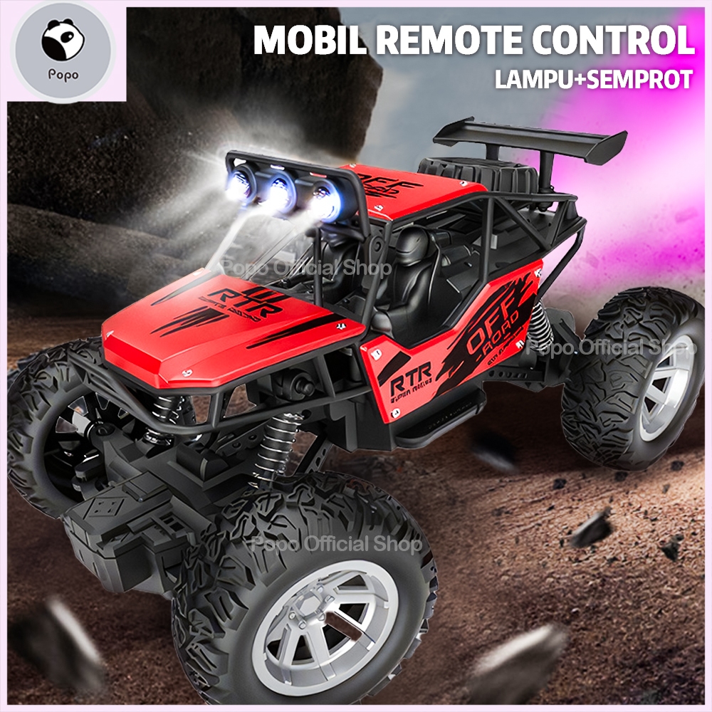 Jual POPO Mainan Mobil Remote Control off-Road Climbing 2WD Car RC Rock Dengan Fungsi Semprot ...