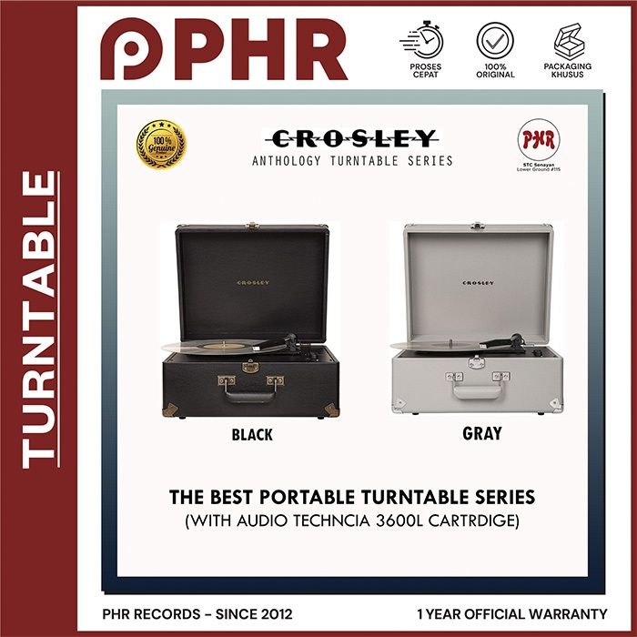 Jual TURNTABLE CROSLEY ANTHOLOGY - Vinyl Turntable Player (Pemutar ...