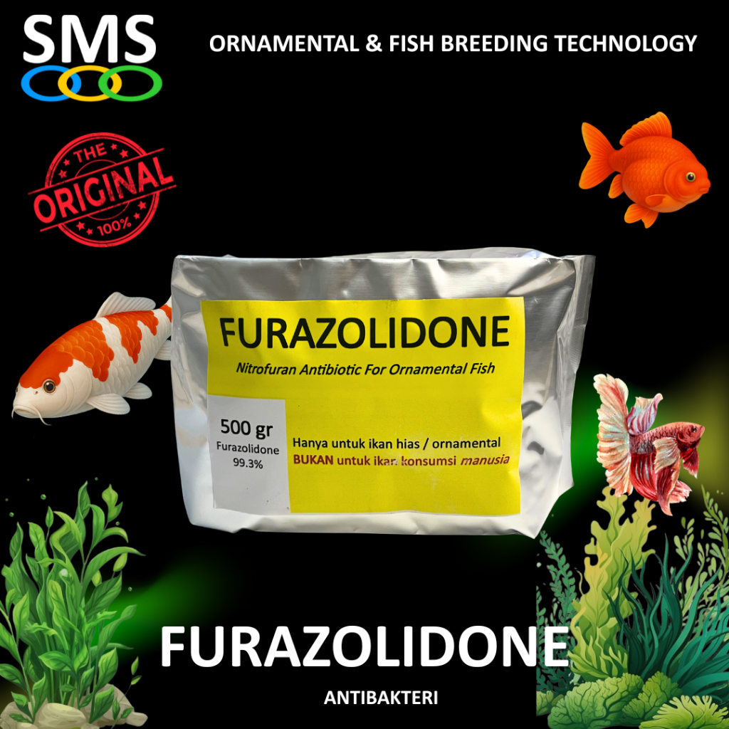Jual Furazolidone 500 gr/Antibiotik untuk jamur dan protozoa/Obat ...