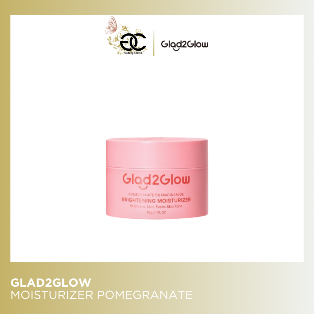 Jual Glad2Glow Pomegranate 5% Niacinamide Brightening Moisturizer ...