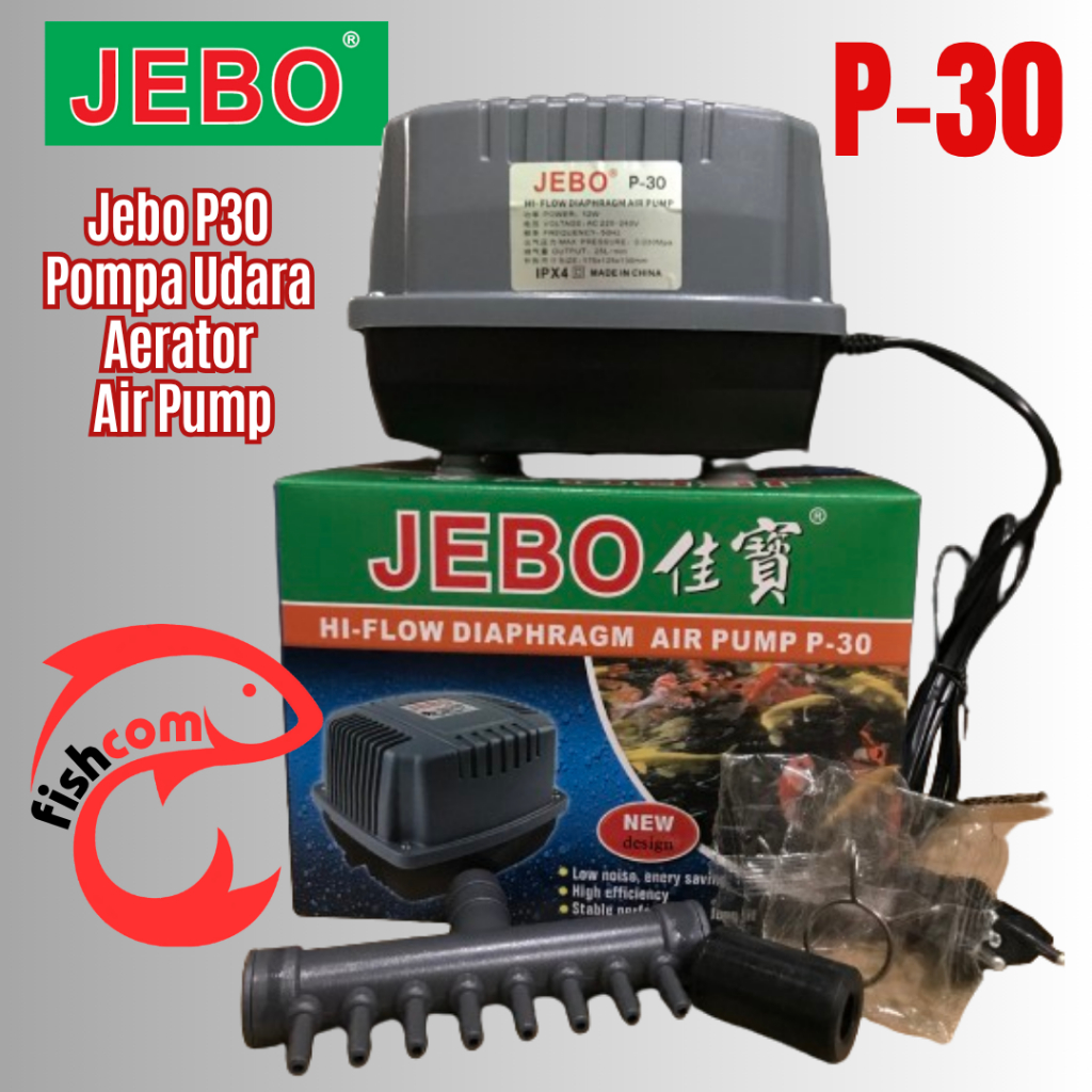 Jual JEBO P30 P-30 Pompa Udara Aerator Air Pump Blower Aquarium Kolam ...