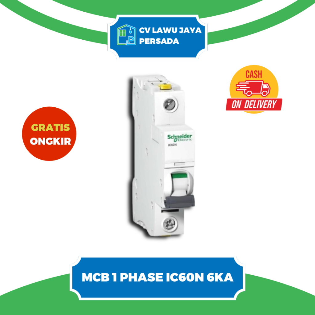 Jual MCB 1P IC60N 1 PHASE 4A 6A 10A 16A 20A 25A 32A 40A 50A 63A | Shopee Indonesia