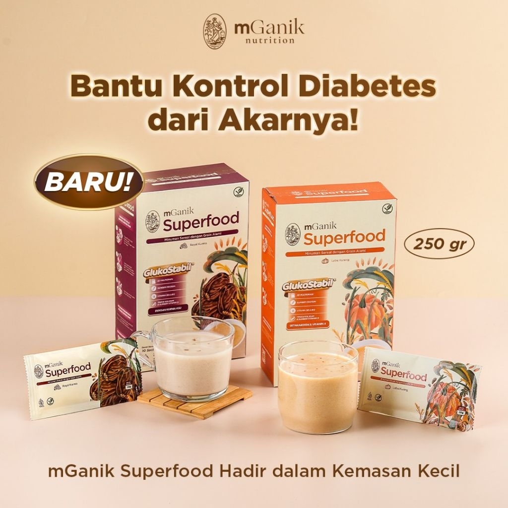 Jual MGANIK SUPERFOOD 10 SACHET Superfood Multigrain Nutrisi Diabetes ...