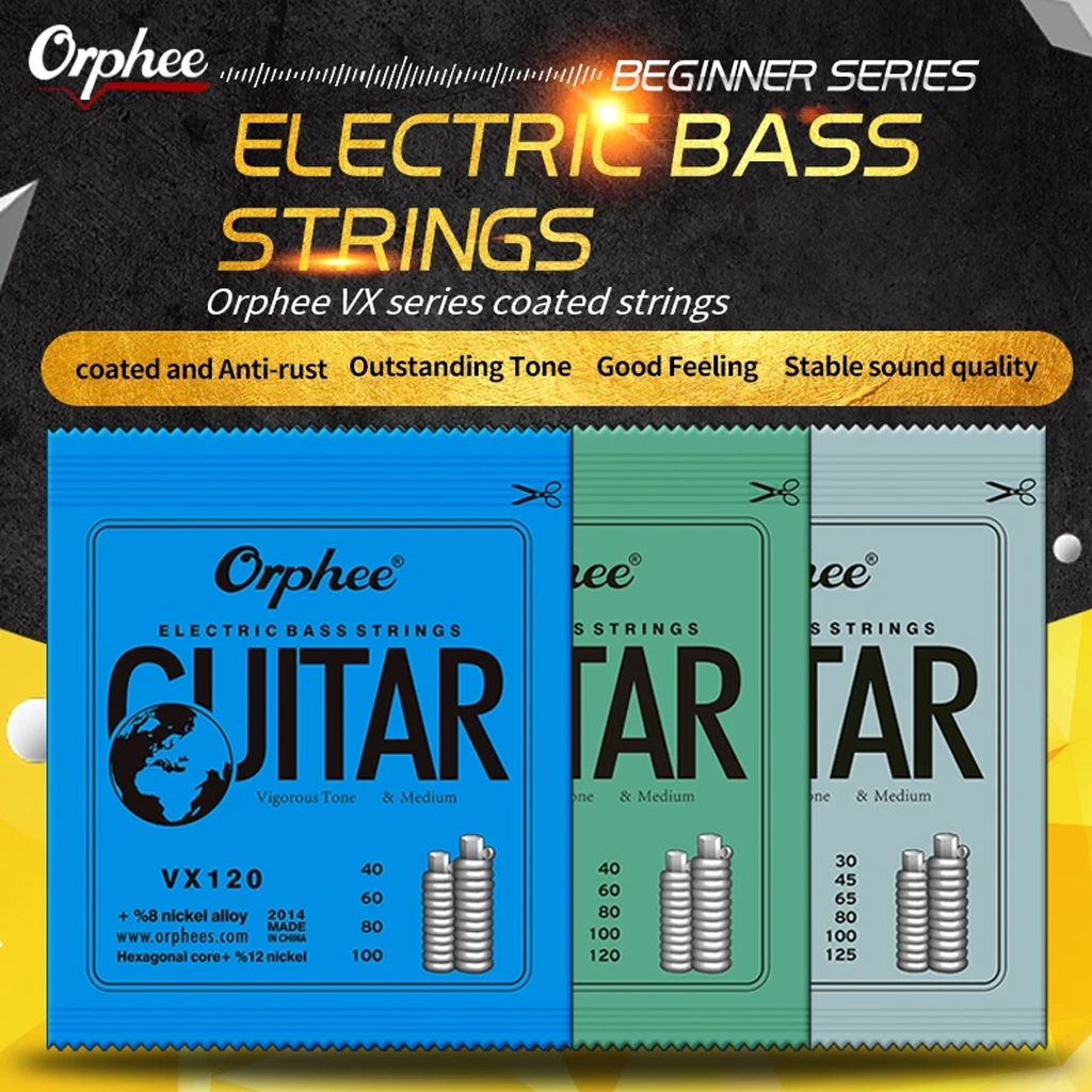 Jual Senar Bass Orphee VX Series Electric Bass Strings Medium Carbon ...