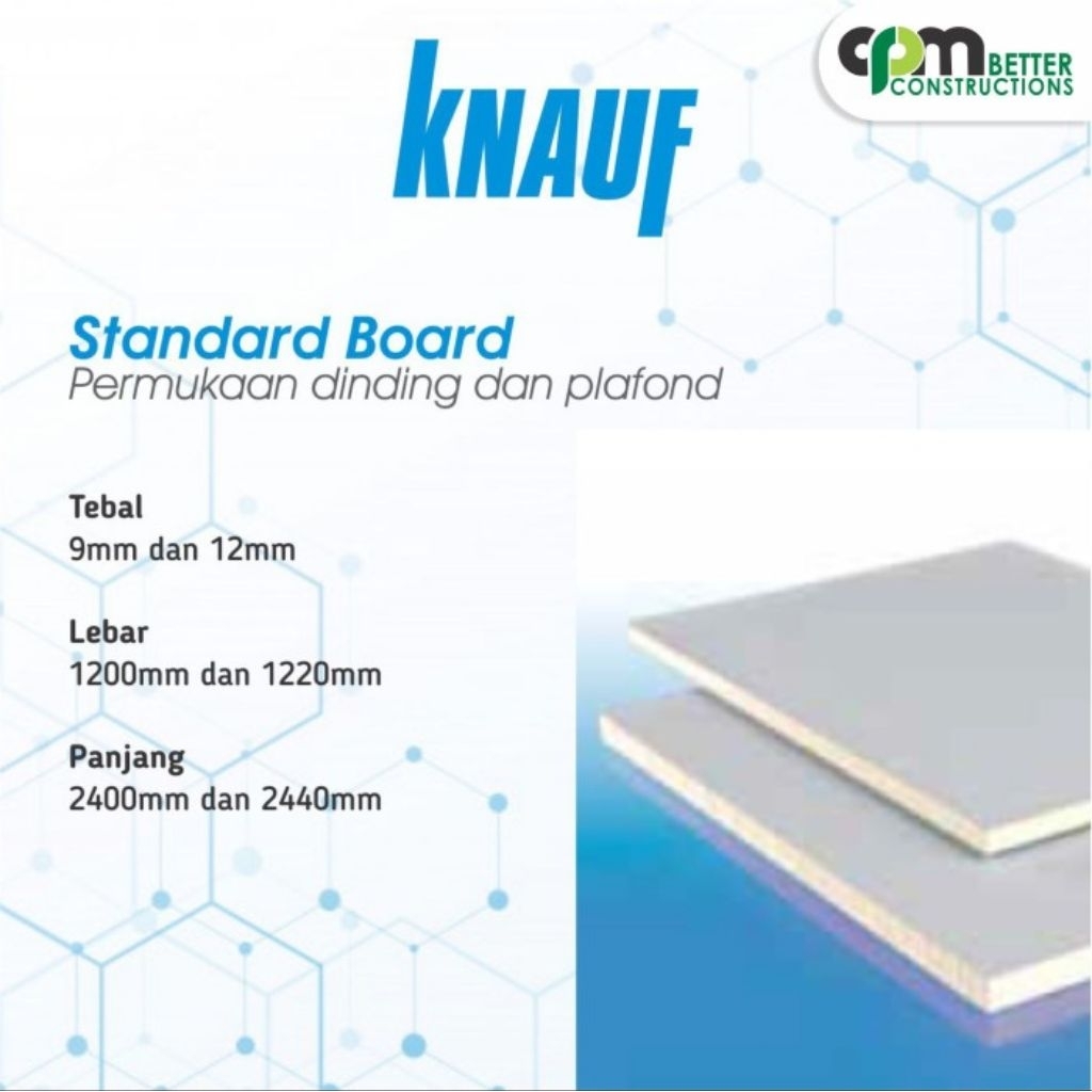 Jual PAPAN GYPSUM KNAUF PLAFON MEDAN | Shopee Indonesia