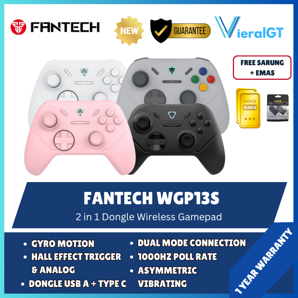 Jual Fantech WGP13S / WGP-13S Shooter III Gamepad Wireless Android PC ...