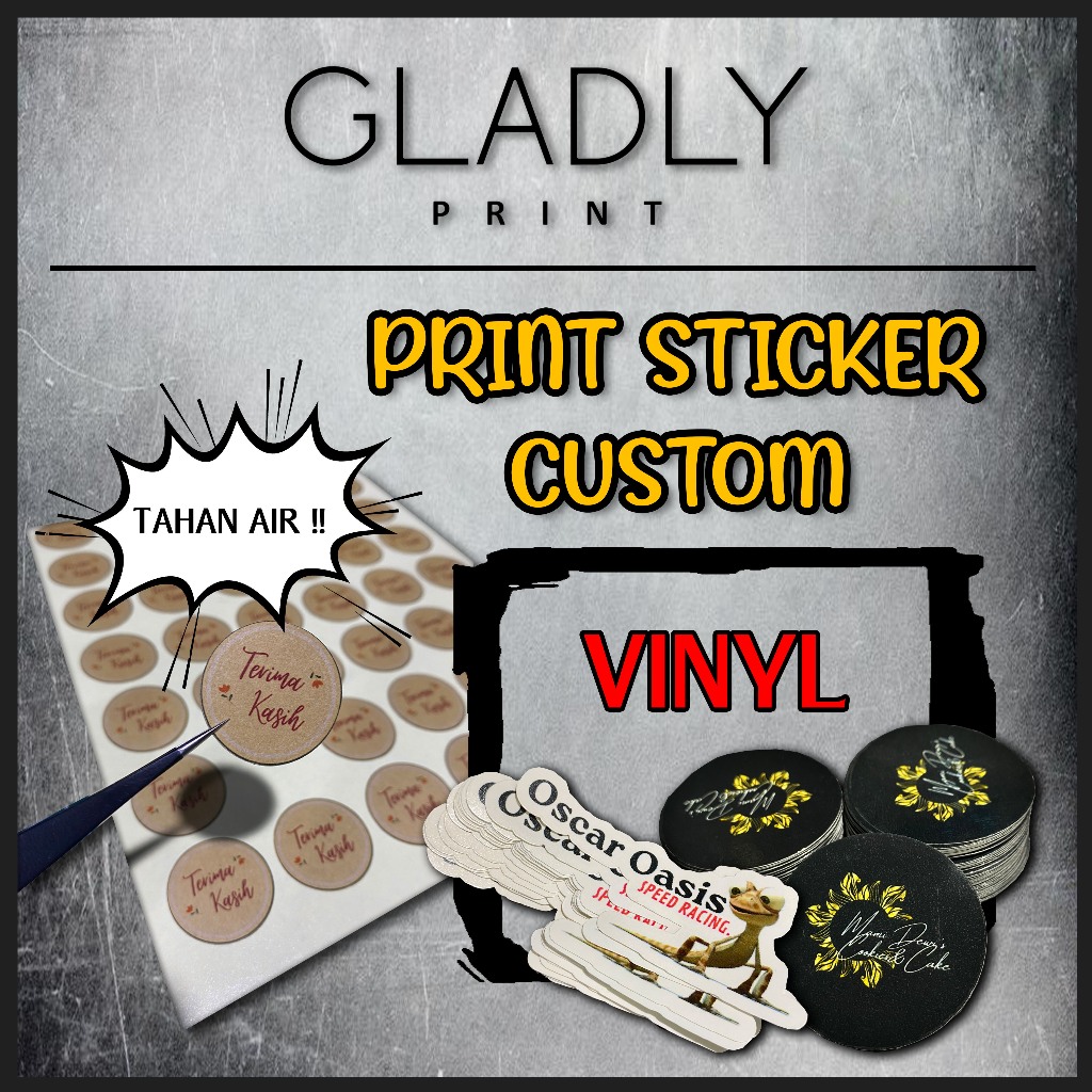 Jual CETAK STICKER VINYL || PRINT & CUT STICKER VINYL CUSTOM || PRINT ...