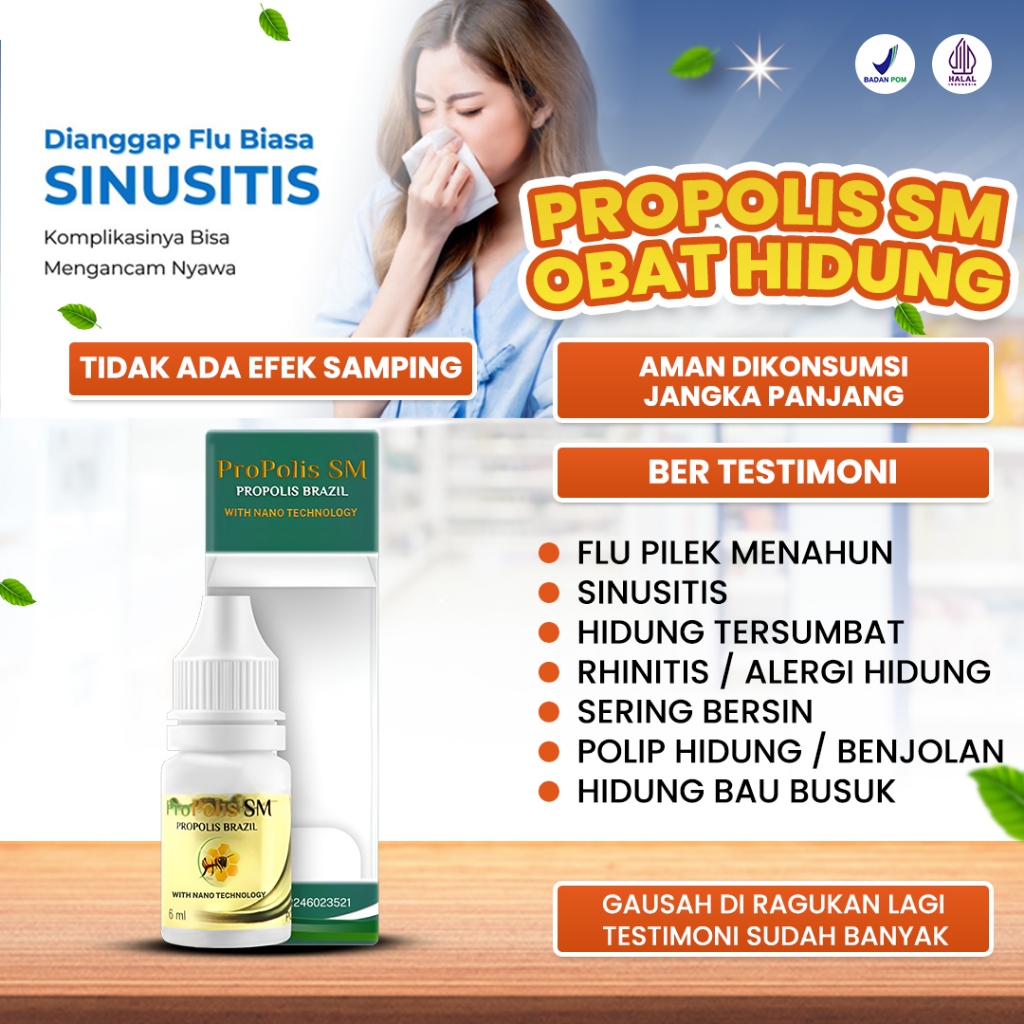 Jual Obat Sinusitis Flu Filek Menahun Hidung Tersumbat Radang Hidung Alergi Hidung Rhinitis ...