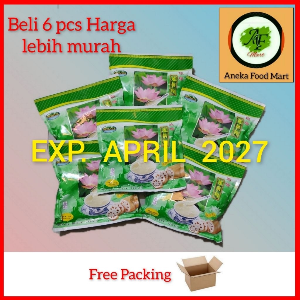 Jual Monsta bubuk akar teratai/ Lotus root starch/ Lotus root powder ...