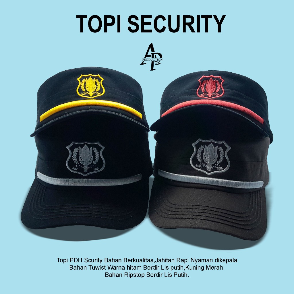 Jual Topi Satpam Topi Security Type Komando | Shopee Indonesia