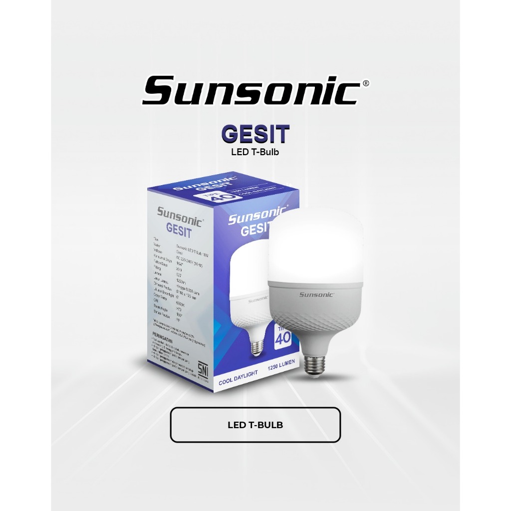 Jual SUNSONIC Bohlam LED Capsule / Lampu LED Bulb Tabung / Lampu Kapsul Murah SUNSONIC TIPE 5 10 ...