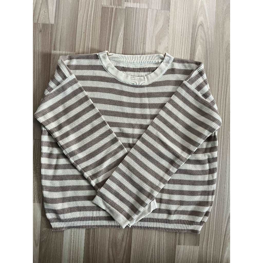 Jual Bangkok Striped Sweater | Shopee Indonesia