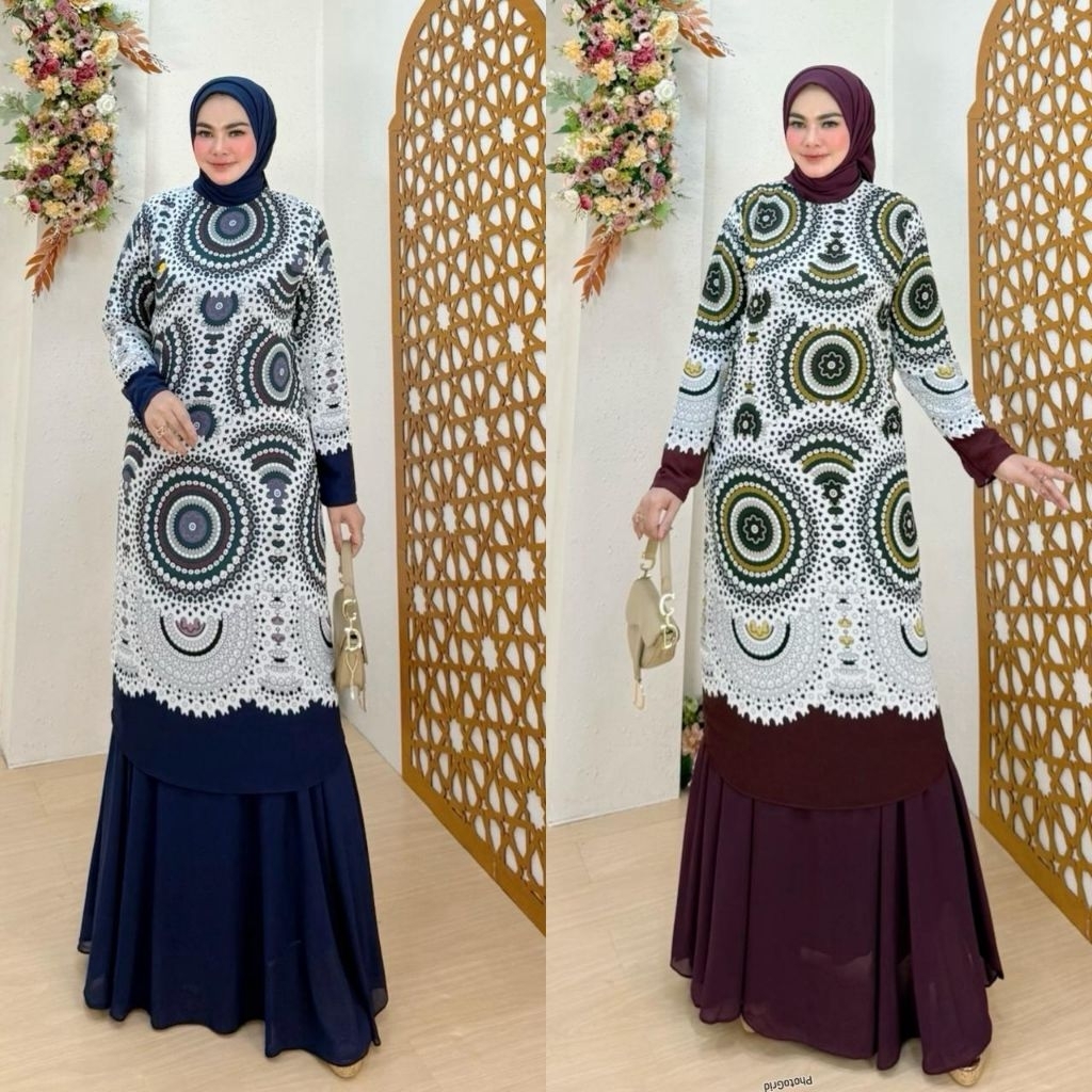 Jual NABILAH MELAYU GAMIS SET SEGI 4 / SAKURA MELAYU GAMIS SAT SEGI 4 ...