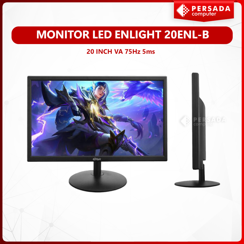 Jual Monitor LED Enlight 20ENL-B 20" VA 1440 x 900 75Hz 5ms HDMI VGA ...