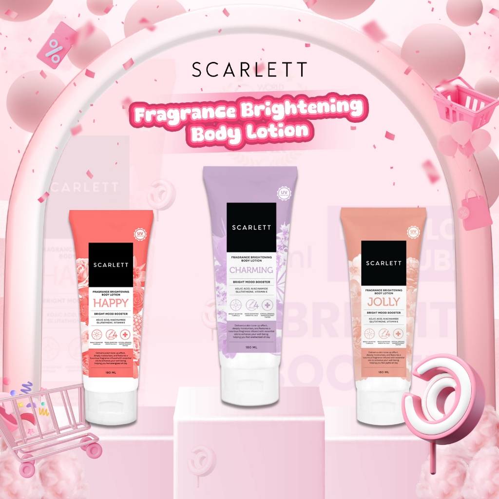 Jual SCARLETT - FRAGRANCE BRIGHTENING BODY LOTION BRIGHT MOOD BOOSTER ...
