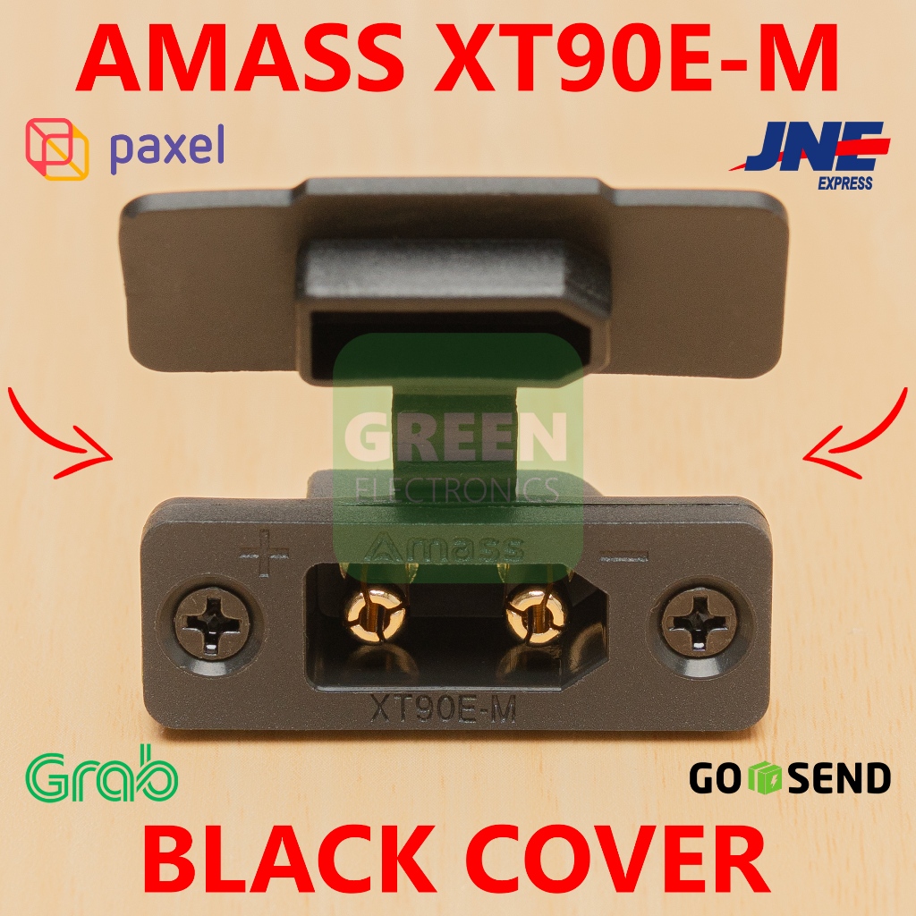 Jual AMASS Black XT90E XT90E-M Male Mountable High Power Connector Plug Socket Konektor Tanam ...
