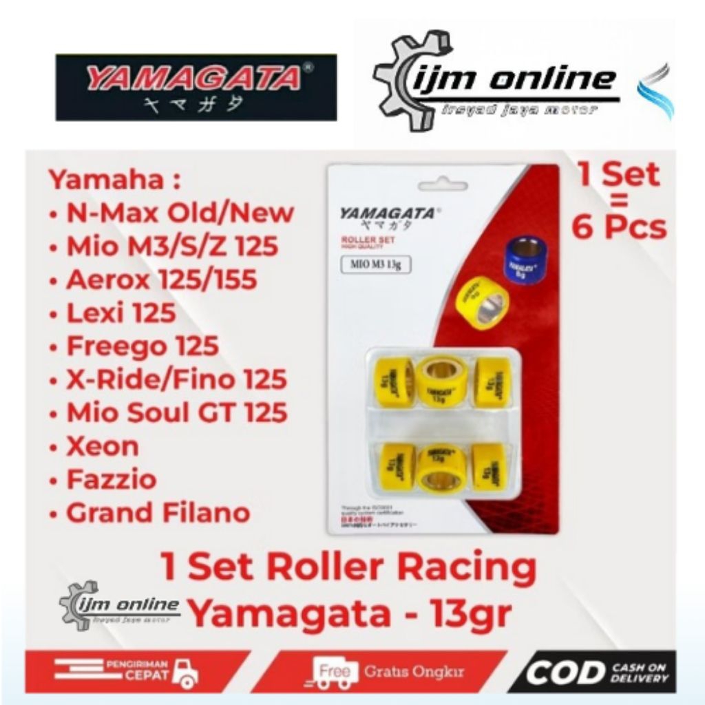 Jual Yamagata roller racing nmax,Lexi,aerox,mio m3,xeon,soul gt,fino fi ...