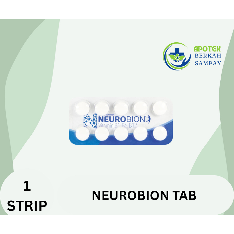 Jual Neurobion Putih 1 Strip Isi 10 Tablet Vitamin B1, B6, B12 // STRIP ...