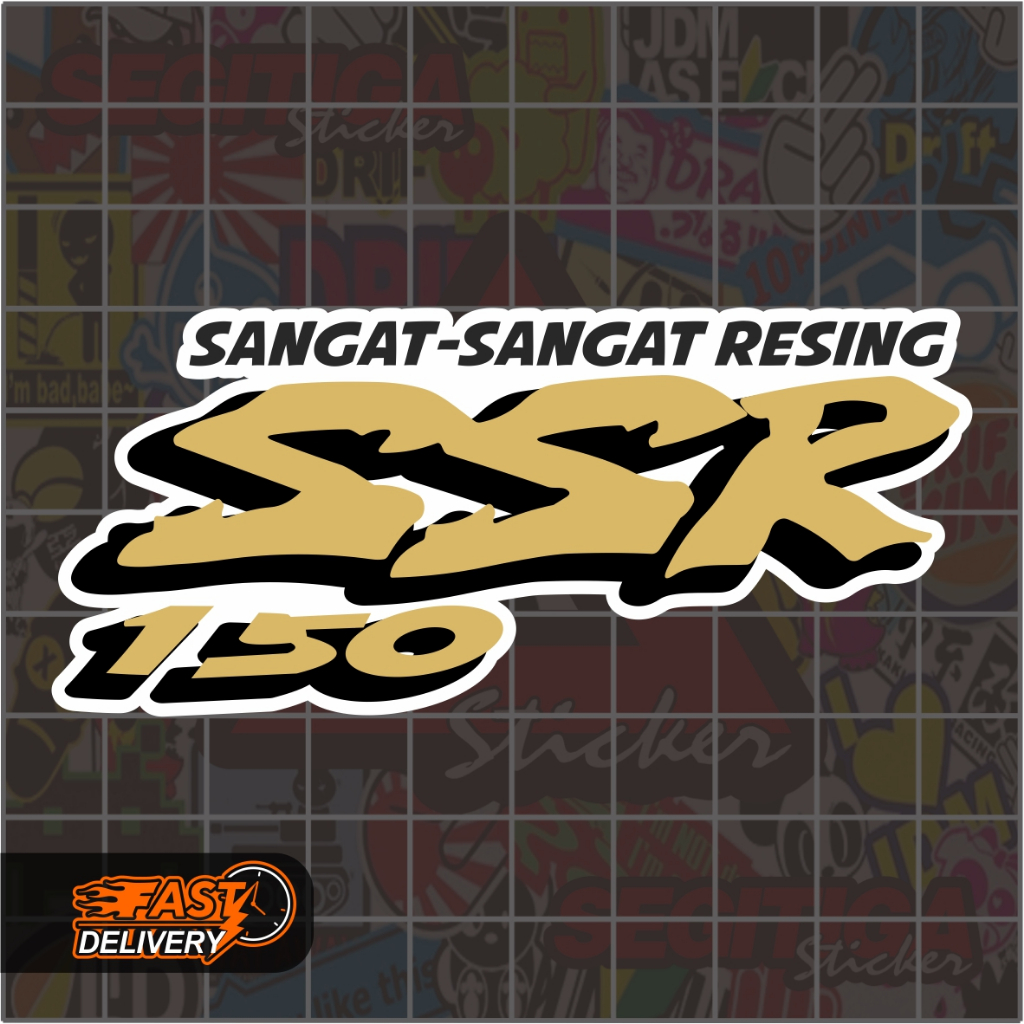 Jual Sticker SSR 150 Sangat-sangat Resing Ukuran 9 x 4 Cm | Shopee ...