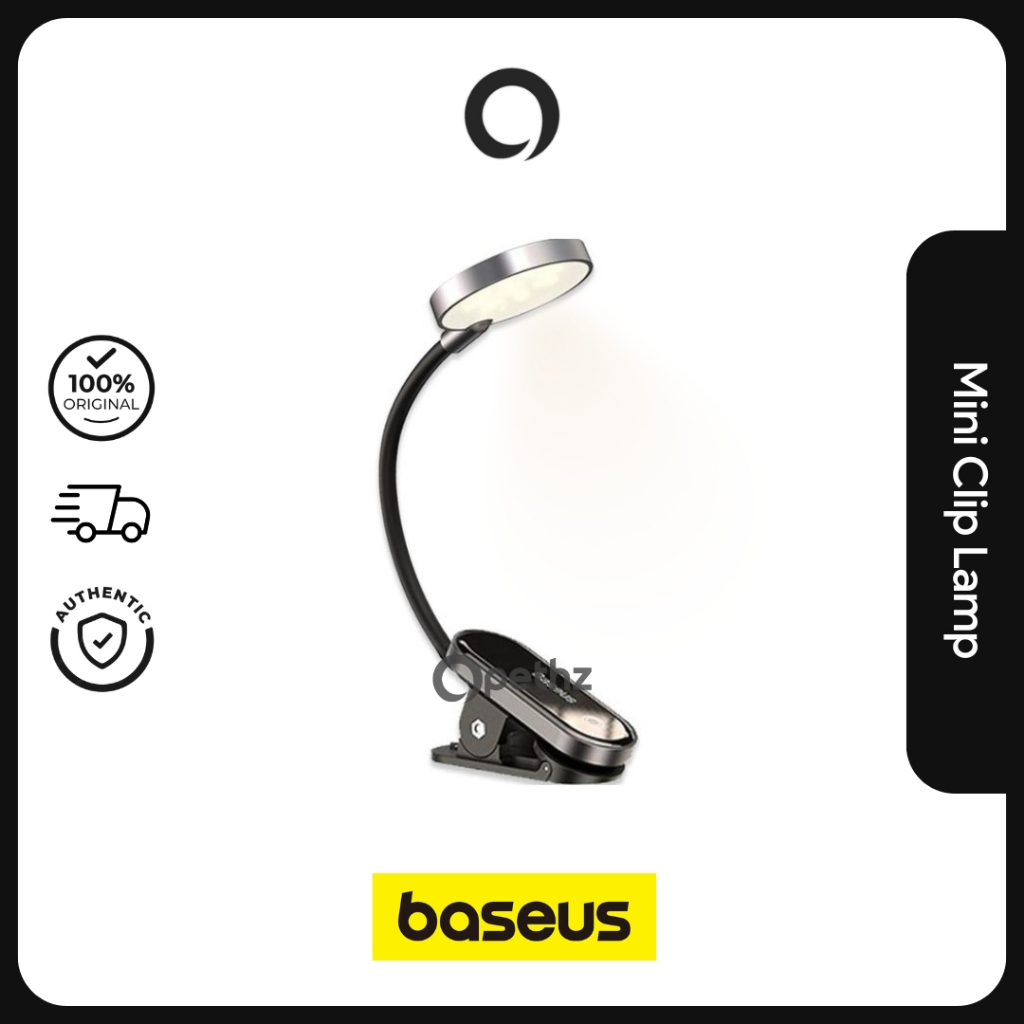 Jual BASEUS Comfort Reading Mini Clip Lamp - Lampu Jepit Belajar Baca Buku | Shopee Indonesia