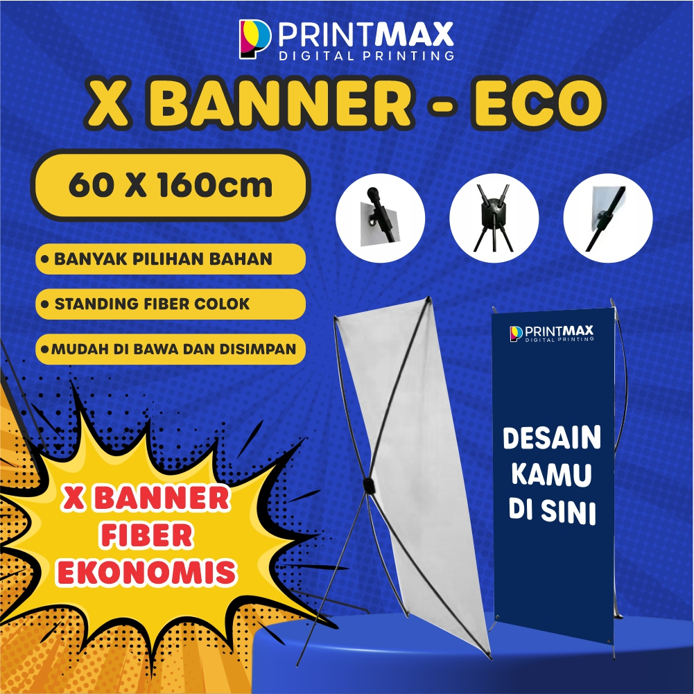 Jual Cetak Standing X Banner / Cetak Promosi Standing Banner / Cetak ...