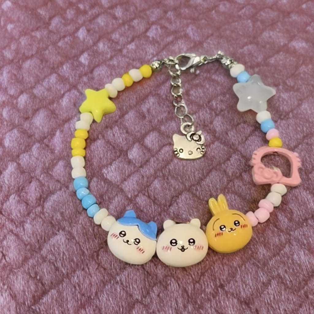 Jual V2 - Gelang Manik-Manik Karakter Lucu Adjustable Gelang Anak Manik ...