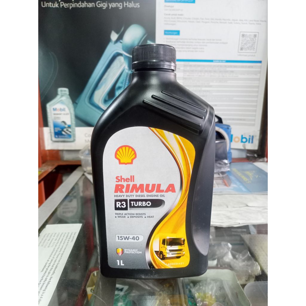 Jual Oli Mesin Mobil Diesel Shell Rimula R3 Turbo 15W-40 Botol 1L ...
