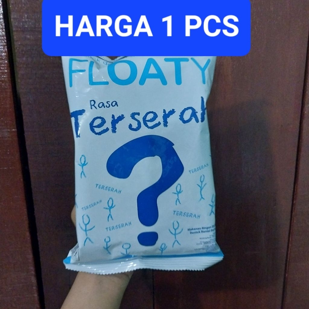 Jual FLOATY SNACK TERSERAH 60 GRAM DAPAT 2 PCS & 1PCS RASA PEDAS SPICY ...