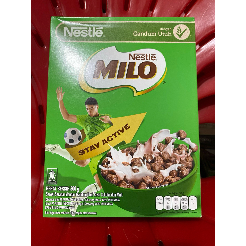 Jual Nestle Milo cereal 300gr milo sereal 300gram sereal sarapan gandum ...