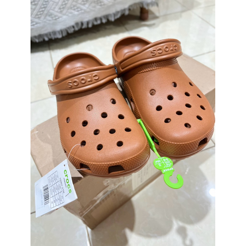 Jual CROCS CLASSIC UNISEX - COGNAC | Shopee Indonesia