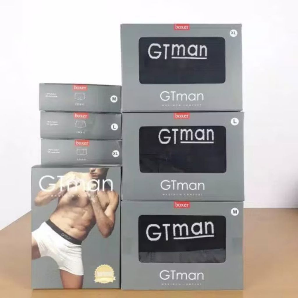 Jual Gtman Boxer Pria GTKB-02 Celana dalam Pria Katun Boxer - 1 Pcs ...