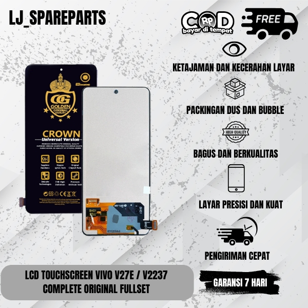 Jual LCD TOUCHSCREEN VIVO V27E / V2237 COMPLETE FULLSET ORIGINAL 100% ...