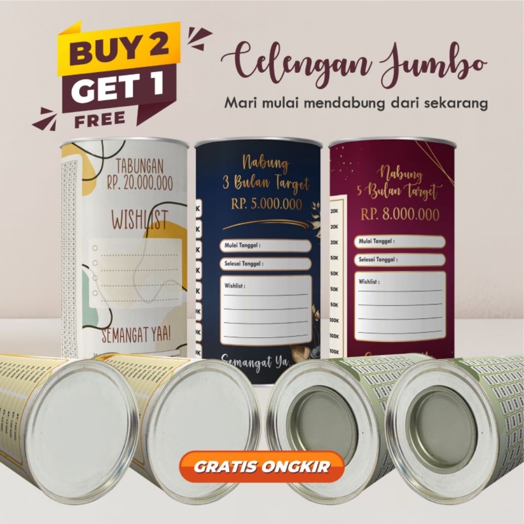 Jual [BUY 1 GET 1 FREE SPIDOL UKURAN JUMBO] CELENGAN TARGET JUMBO VIRAL ...