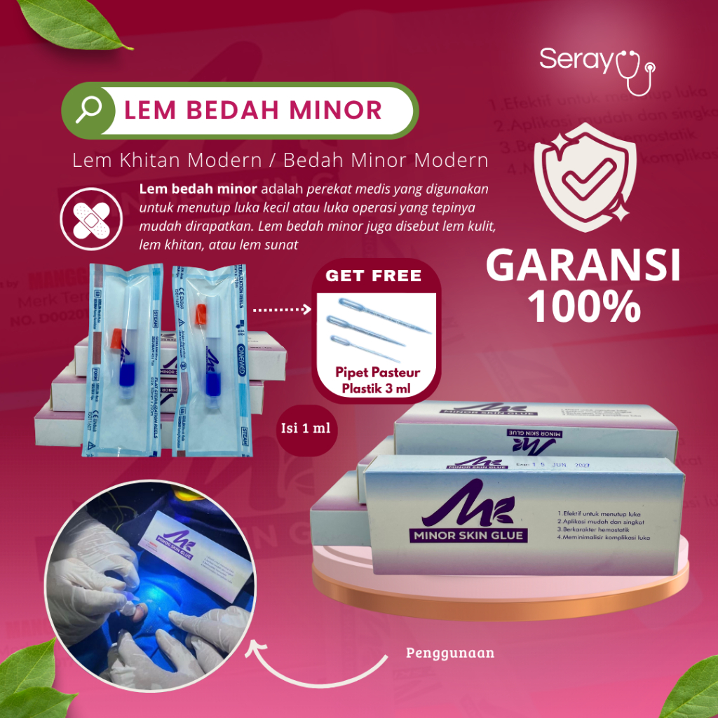 Jual 𝐋𝐞𝐦 𝐁𝐞𝐝𝐚𝐡 𝐌𝐢𝐧𝐨𝐫 𝟏 𝐌 / 𝐁𝐞𝐝𝐚𝐡 𝐌𝐢𝐧𝐨𝐫 / Lem Khitan / Lem sunat / Surgibond / Ebond / SSG / Lem ...