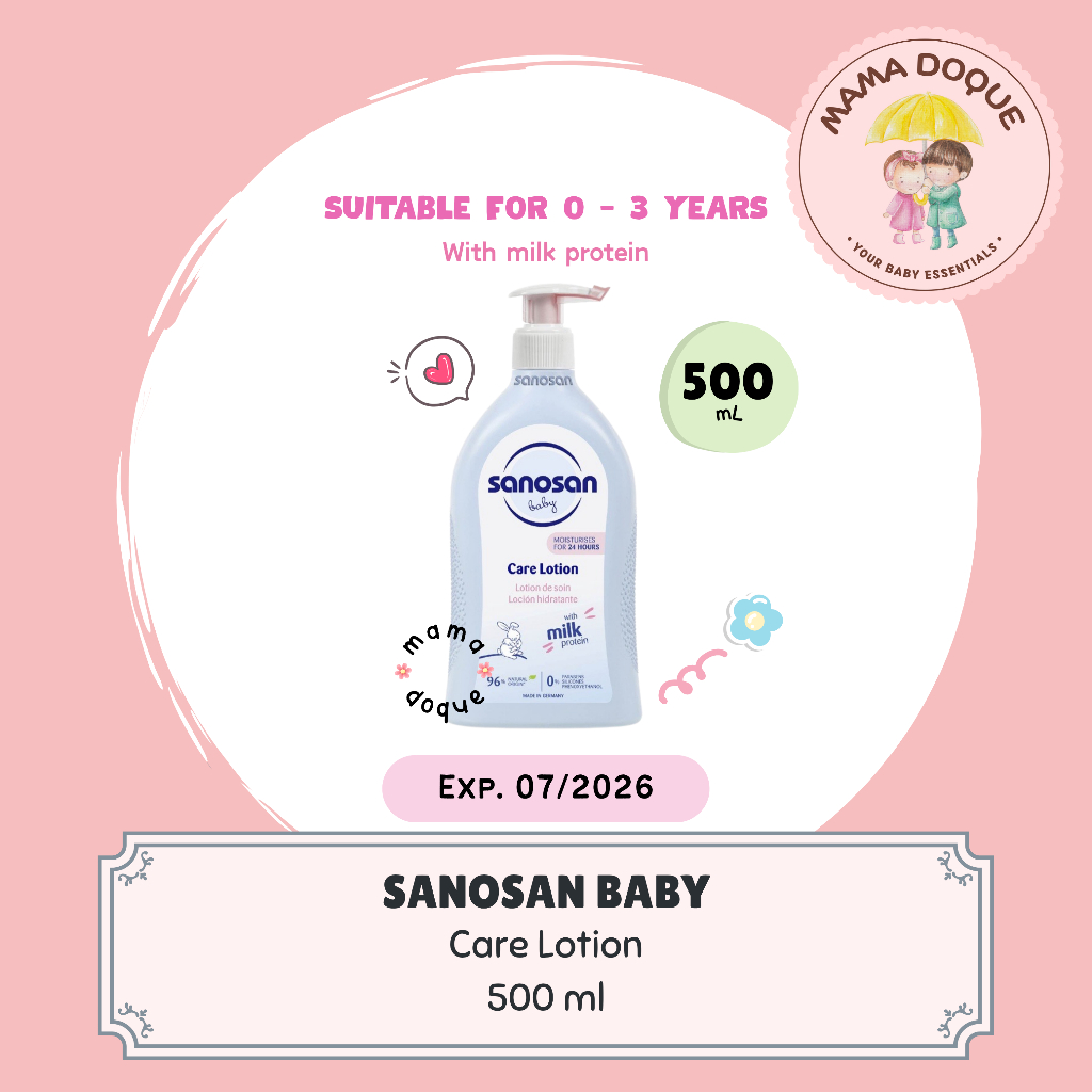 Jual Sanosan Baby Care Lotion 500ml (0-3 Years) | Shopee Indonesia