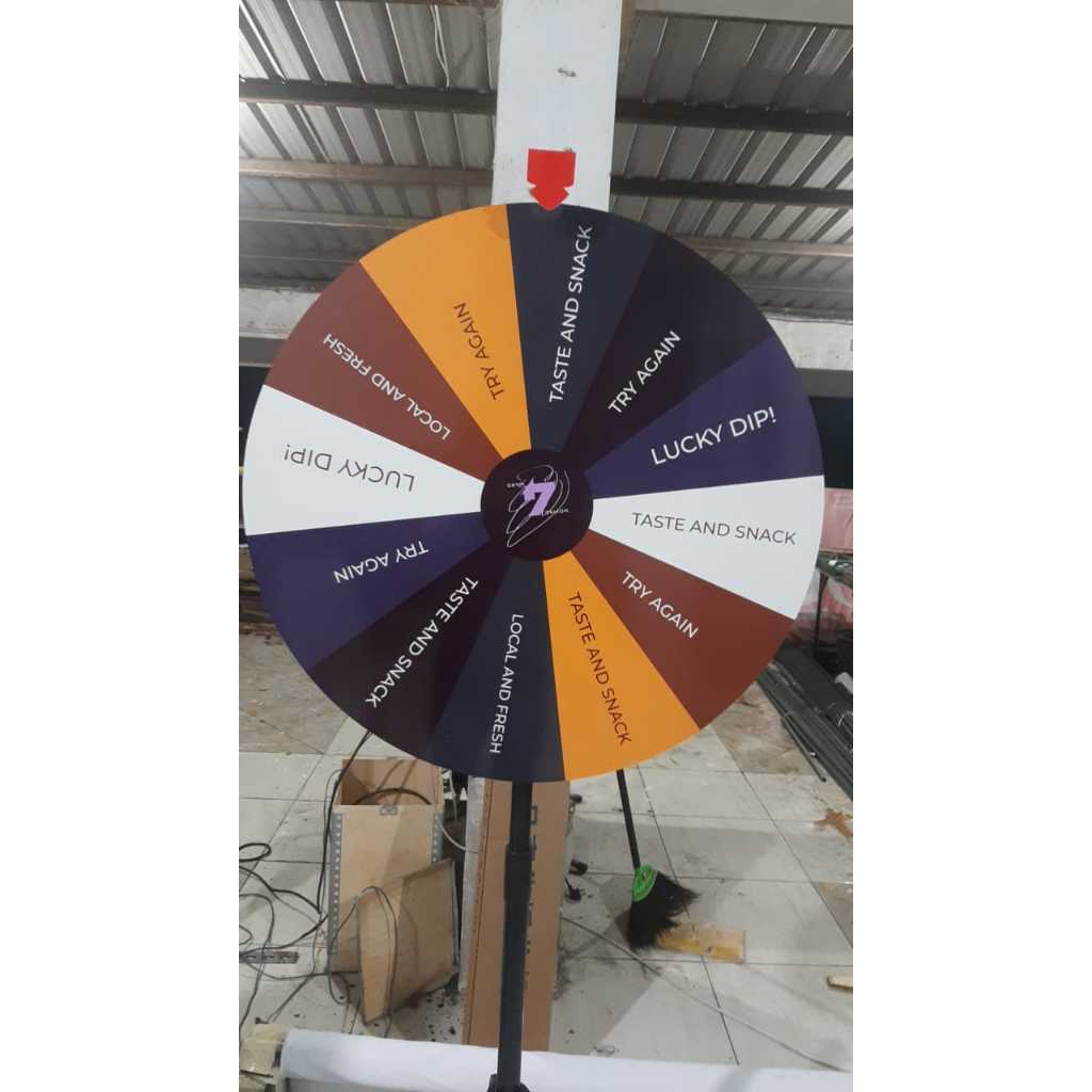 Jual SPIN WHEEL CUSTOM PANAH PANCAWARNA SURABAYA | Shopee Indonesia