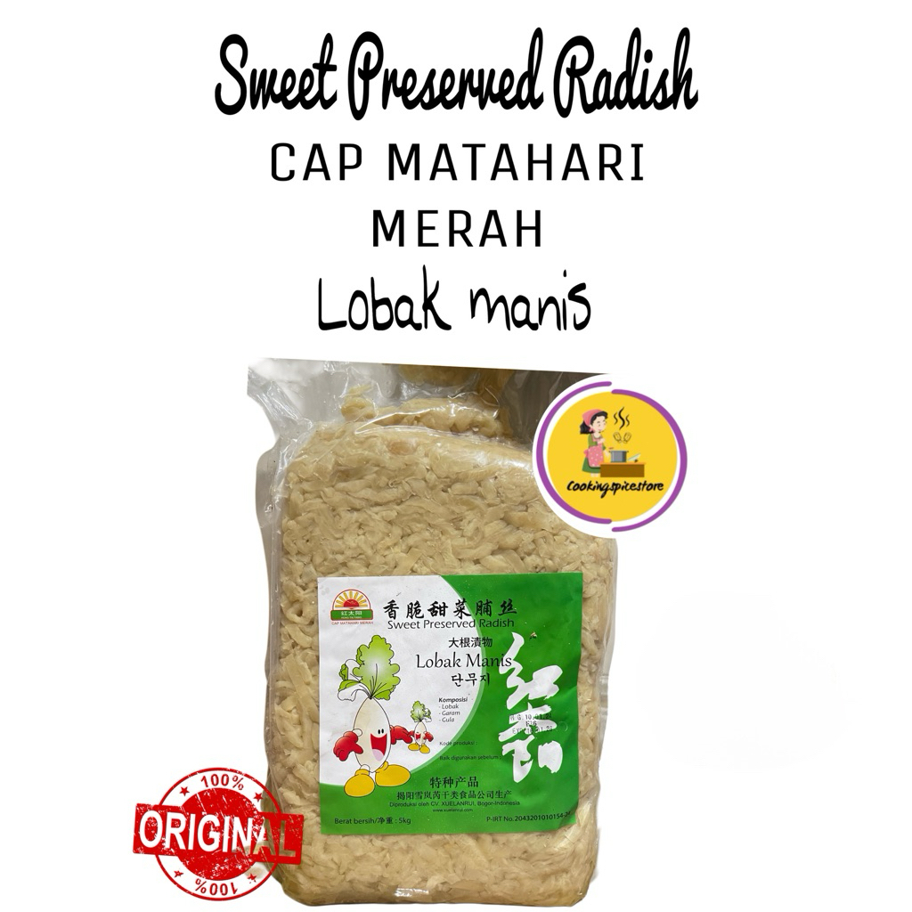 Jual LOBAK MANIS CAIPO ( putih) CAP MATAHARI MERAH 500gr - 1kg | Shopee ...