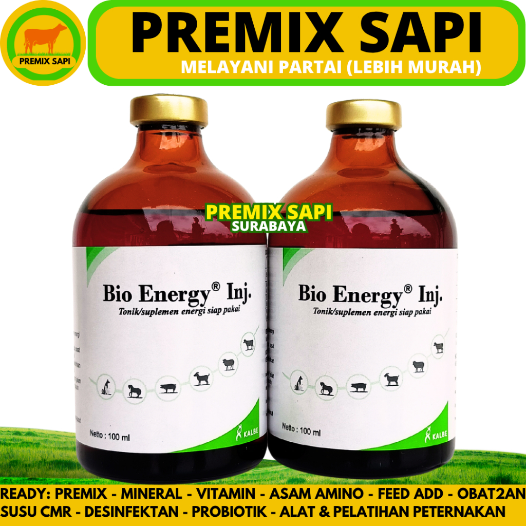 Jual BIO ENERGY INJ 100ML - Vitamin ATP Energi & Menambah Stamina Daya ...