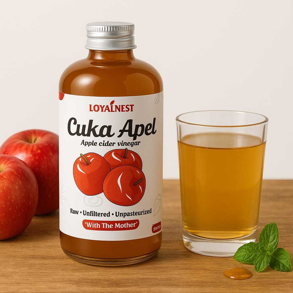 Jual APPLE CIDER VINEGAR - CUKA APEL ORIGINAL 320ml DAN LOYALNEST CUKA ...