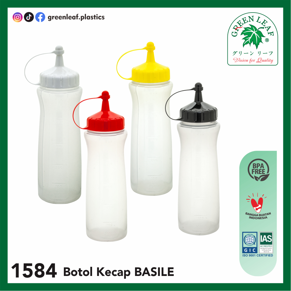 Jual GREEN LEAF Botol Saus BASILE 800 ml (1584) | Shopee Indonesia