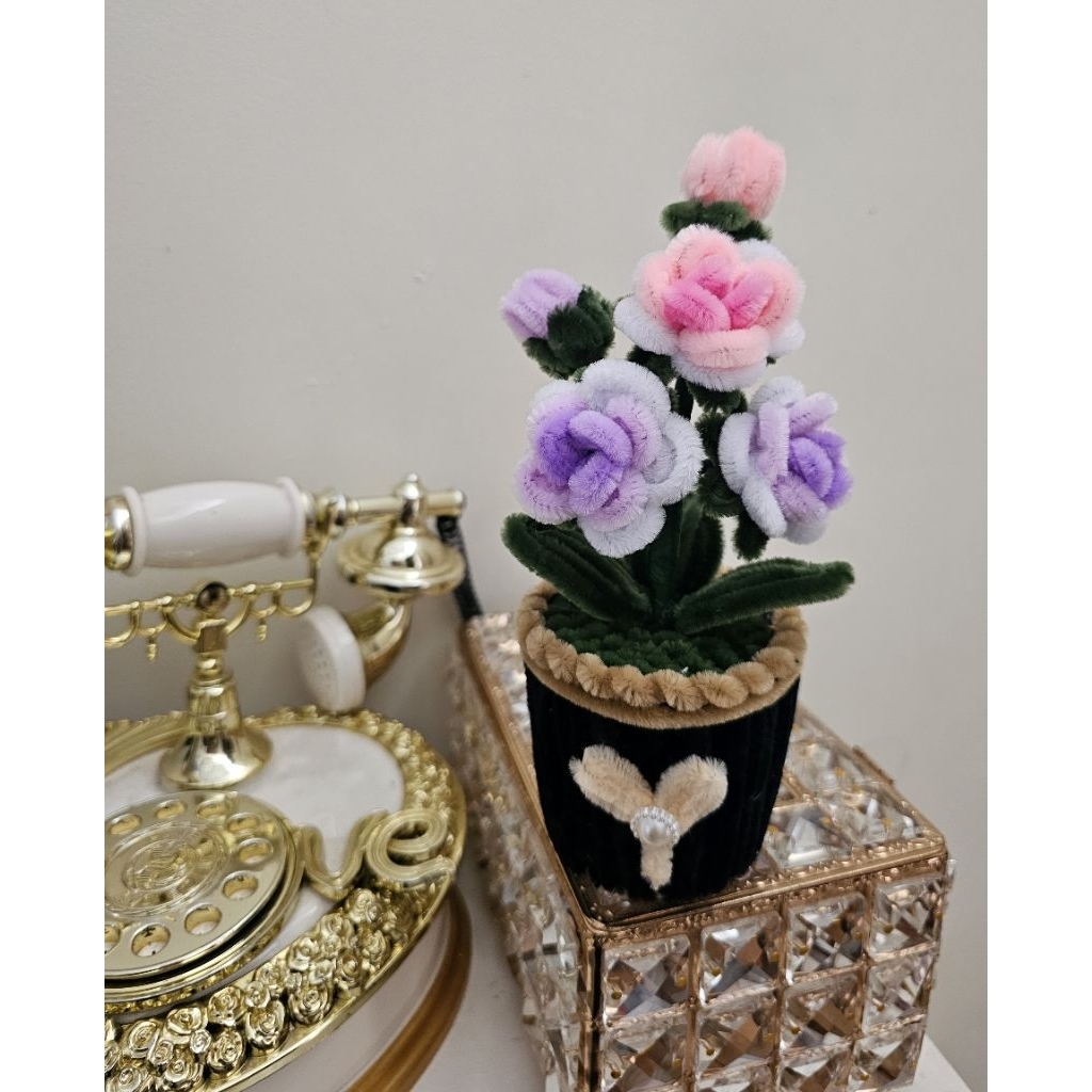 Jual Flower Pot Pipe cleaner Premium FREE PACKING MIKA & GIFT | Shopee ...
