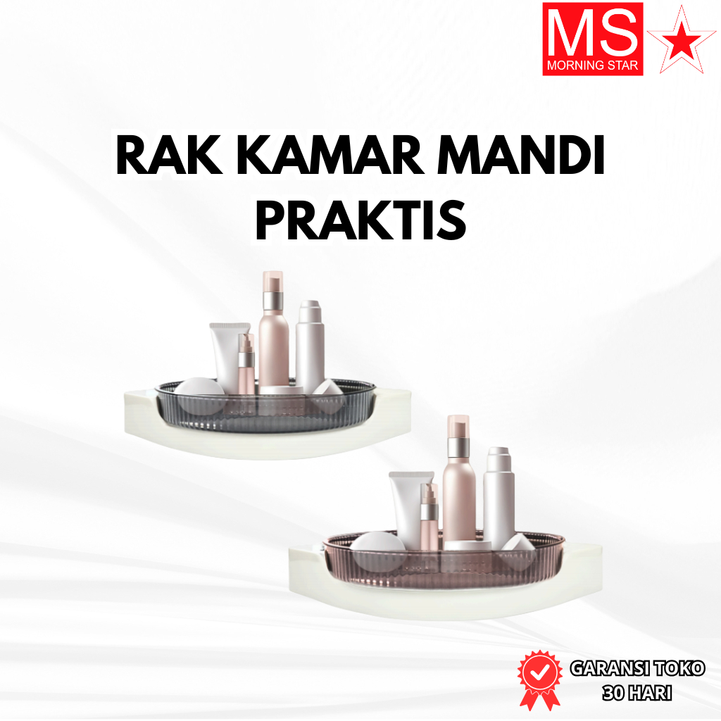 Jual Morning Star Rak Dinding Kamar Mandi Tempel Tanpa Paku Rak Sudut ...