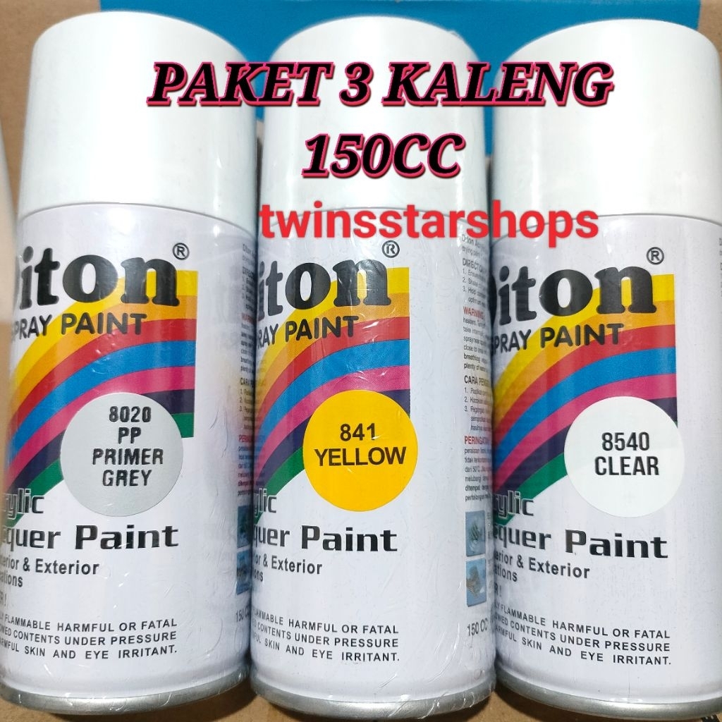 Jual Pilok Pylox Cat Diton Paket 3 Kaleng Kuning Yellow 841 Epoxy ...