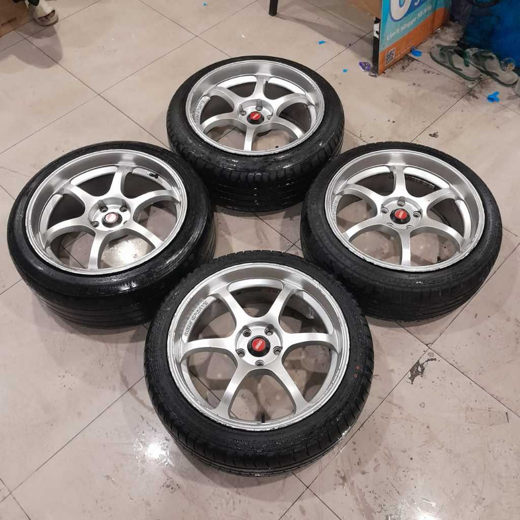 Jual VELG SECOND RACING BBS R19 LEBAR 8,5/9,5 5X114 ET40/38 + BAN 235 40 RING 19 | Shopee Indonesia