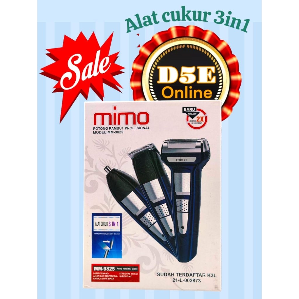 Jual Cukuran Rambut MIMO 3in1 multifungsi (Bisa kirim instan) | Shopee ...