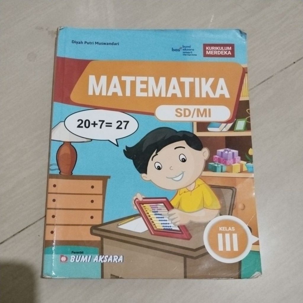 Jual BUKU ORI BUKU MATEMATIKA KELAS 3 SD PENERBIT BUMI AKSARA KURIKULUM MERDEKA | Shopee Indonesia