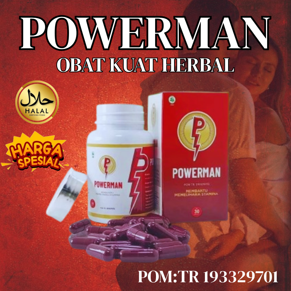 Jual POWERMAN OBAT KUAT HERBAL TERBAIK TAHAN LAMA PALING AMPUH 100% ...